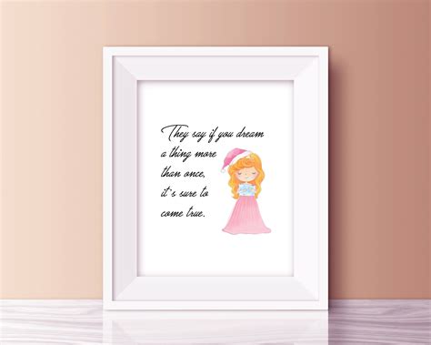 Aurora Disney Princess Quote Sleeping Beauty Quotes Etsy