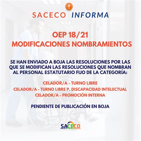 MODIFICACIONES NOMBRAMIENTOS OEP 18 21 CELADOR Y CELADOR CONDUCTOR