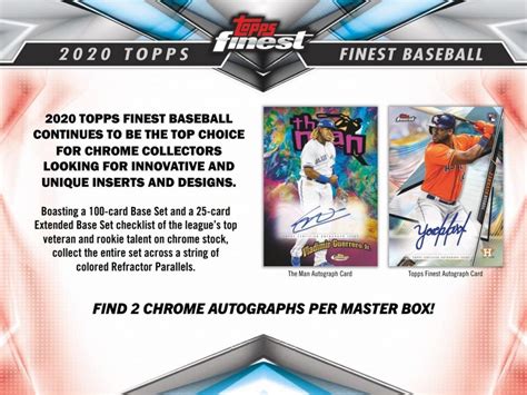 2020 Topps Finest Baseball Checklistcenter