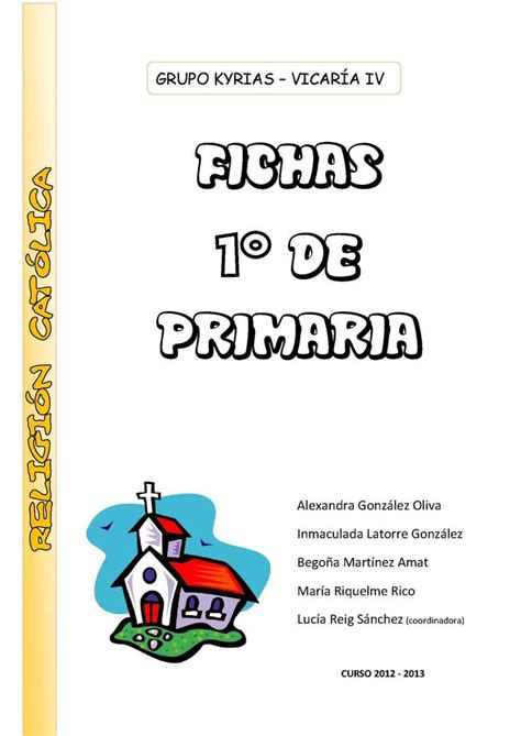 FICHAS DE 1º RELIGIÓN Enseñanza primaria Fichas Religión