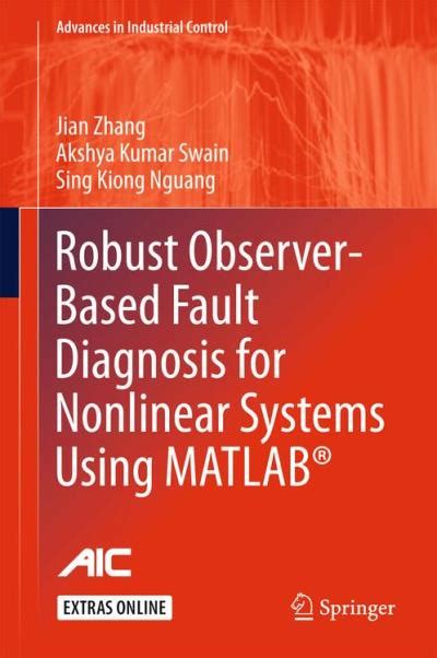 robust observer based fault diagnosis for nonlinear systems coffret jian zhang achat livre