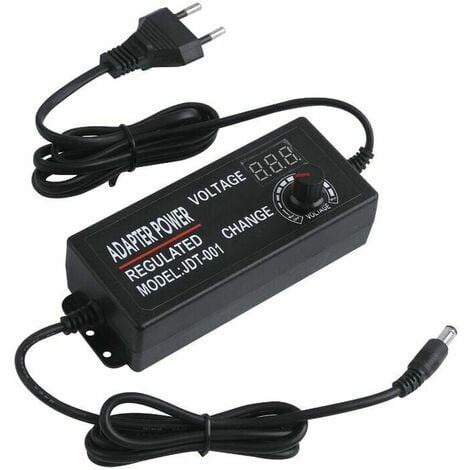 DC3 24V 3A 15W 72W Transformateur d éclairage ajustable avec adaptateur