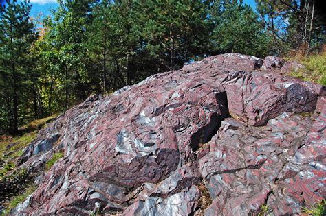 Jaspilite Banded Iron Formation BIF Negaunee Iron Formation