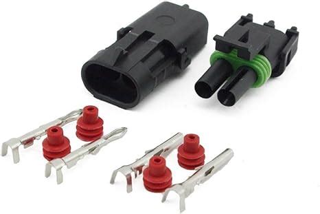 Amazon HiseNook 5 Kit Waterproof Electrical Wire Cable 2 Pin Way