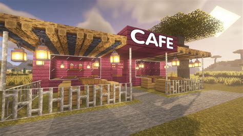 Minecraft How To Build A CAFE YouTube