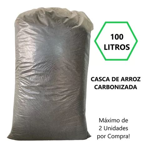 Casca Palha De Arroz Carbonizada Litros Suculentas Parcelamento