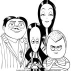 Dibujos De La Familia Addams Los Locos Addams Para Colorear