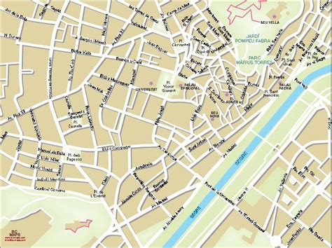 Lleida Mapa Vectorial Illustrator Eps Formato Editable BC Maps
