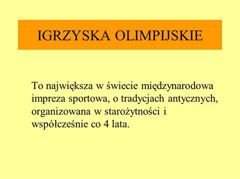 HISTORIA IGRZYSK OLIMPIJSKICH Ppt Video Online Pobierz