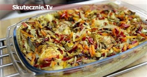 Zapiekany Kurczak Na Ry U Z Warzywami Cooking Food Chicken Drumsticks