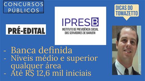 Oportunidade escondida até R 12 6 mil concurso IPRESB Barueri SP