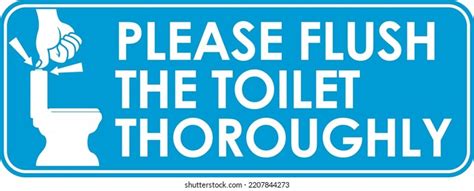 Flush Toilet After Use