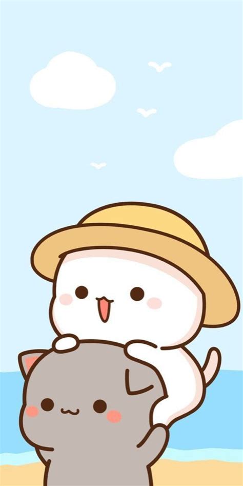 Peach And Goma Cute Cartoon Wallpapers Cute Anime Cat Cute Galaxy