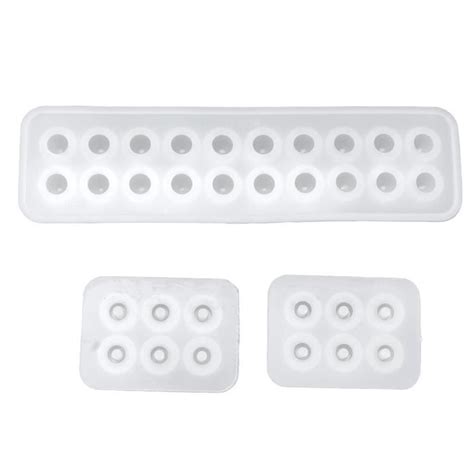 Fdit moules en silicone pour la coulée de résine 3pcs Moules Silicone