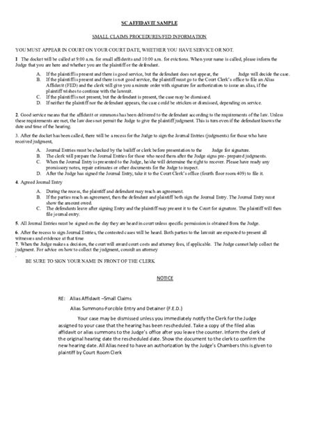 Fillable Online Affidavits Filing Examples Fax Email Print PdfFiller