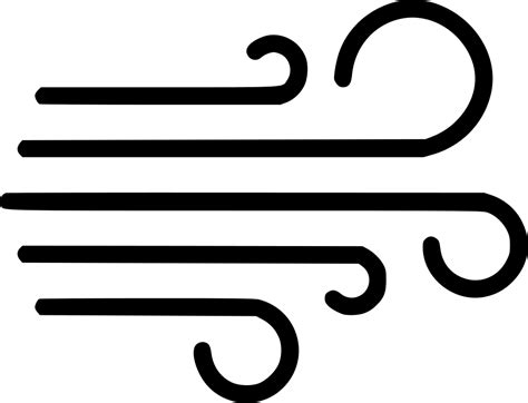 Wind Symbol Breeze Graphic Air Movement Icon Png Cutout Png All