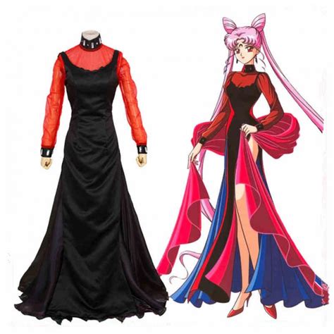 Exclusive Goth Black Lady Chibiusa Tsukino Cosplay Costume Dress Women Halloween Outfit Telegraph