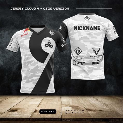 Camiseta Jersey Cloud Roupas Para Jogos Cs Go Vers O Escorrega O Pre O