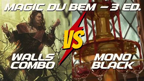 PAUPER WALLS COMBO x MONO BLACK MAGIC DU BEM 3ª ED YouTube