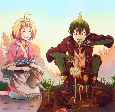 Moriyama Shiemi And Amaimon Ao No Exorcist Drawn By Sarakrista Danbooru