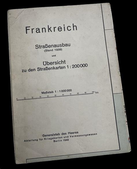 Imcs Militaria Wehrmacht Road Map France