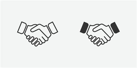 Vector Illustration Of Handshake Icon Symbol Vector Art At Vecteezy