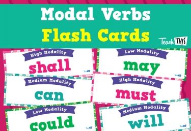 Modal Verbs Poster Teacher Resources And Classroom Games Teach This