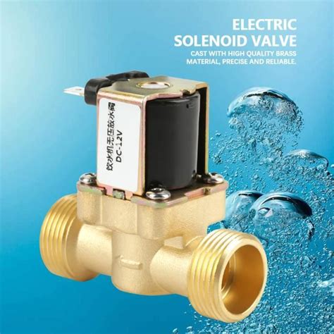 Electrovanne en laiton G3 4 12V CC normalement fermée 2 voies