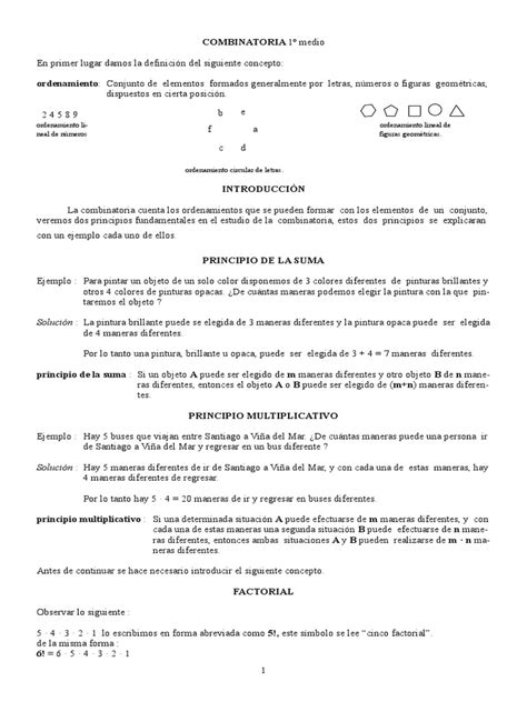 guia 2° pdf permutación combinatoria