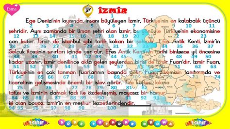 1 Sınıf Dakika Tutarak Okuma 61 İZMİR Metni Süre Tutarak Hızlı