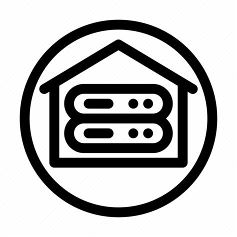 Cloud Data Database Hybrid On Premise Server Storage Icon