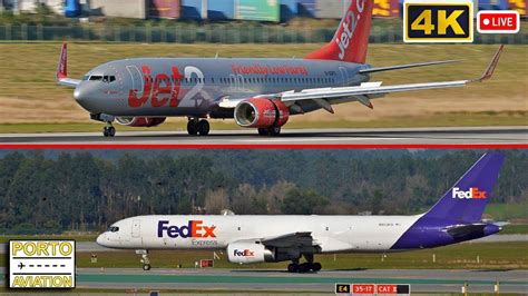 4K LIVE Porto Airport Plane Spotting OPO LPPR 03 FEB 2024 YouTube
