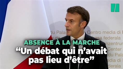 Macron D Fend Son Absence La Marche Contre Lantis Mitisme Youtube