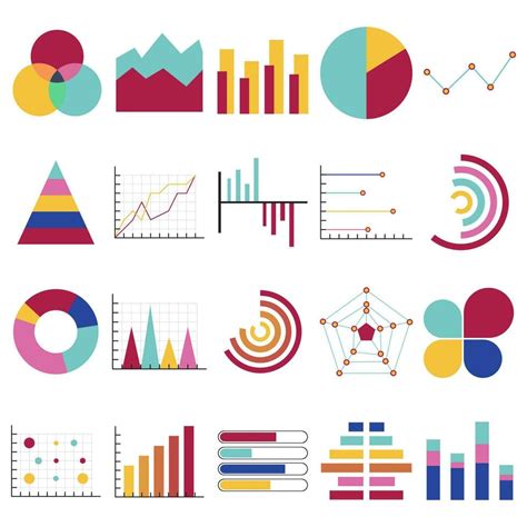 Business Data Graphs Financial And Marketing Charts Market Elements