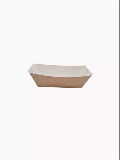Tacka papierowa brązowa łódka 110x70x40 opak 100 szt Bamir Pack