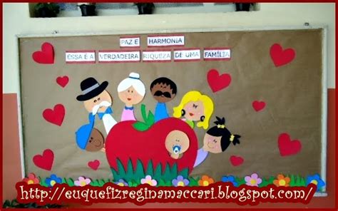 Painel Dia Da Familia Na Escola