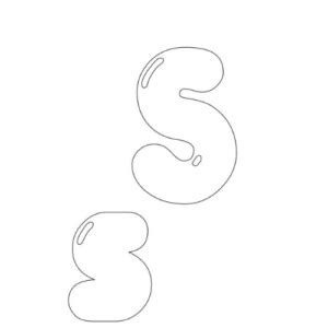 Molde Letra S Op Es Para Imprimir