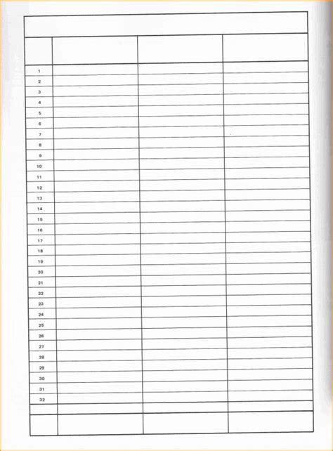 Blank Ledger Template Unique Blank Spreadsheet With Gridlines