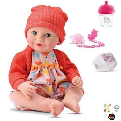 Boneca Reborn Abre Fecha Os Olhos C Ursinho Diver New Born Divertoys