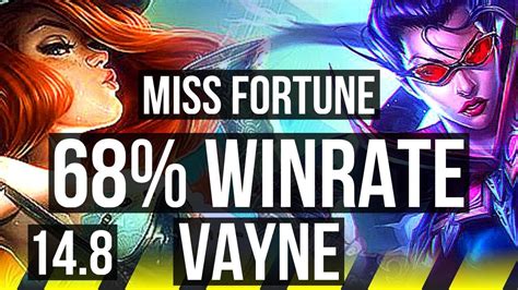 MISS FORTUNE Thresh Vs VAYNE Nautilus ADC 68 Winrate 8 4 16