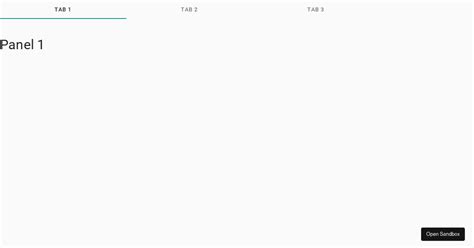 tabs example basic usage codesandbox