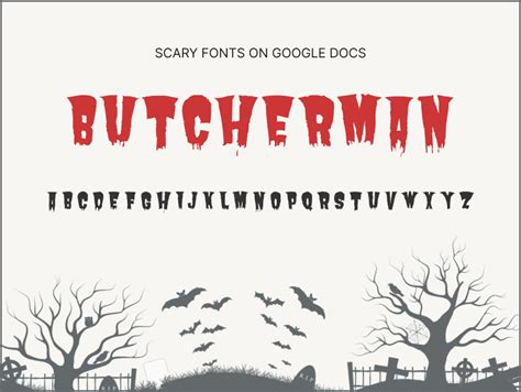 Scary Fonts On Google Docs Handpicked