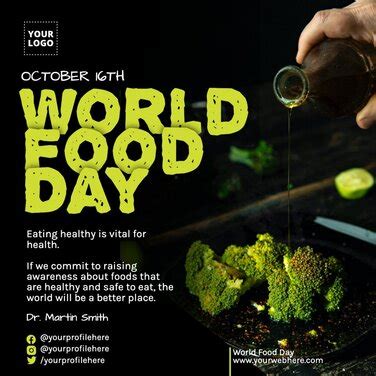 Design World Food Day Posters Online