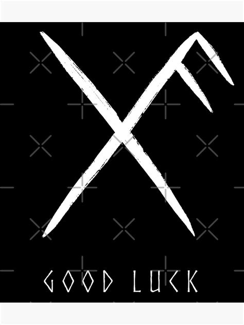 Good Luck Rune Norse Viking Bind Rune Sticker For Sale By