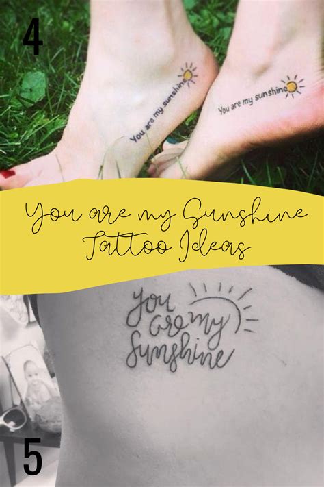 You Are My Sunshine Tattoo Ideas Tattooglee Mom Daughter Tattoos