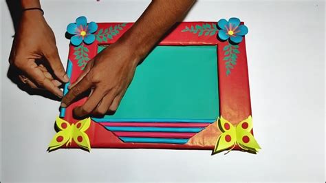 Dly Paper Photo Frame Making Easy Tutorial Photo Frame Easy How To
