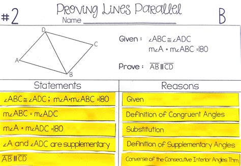 How To Prove That Lines Are Parallel