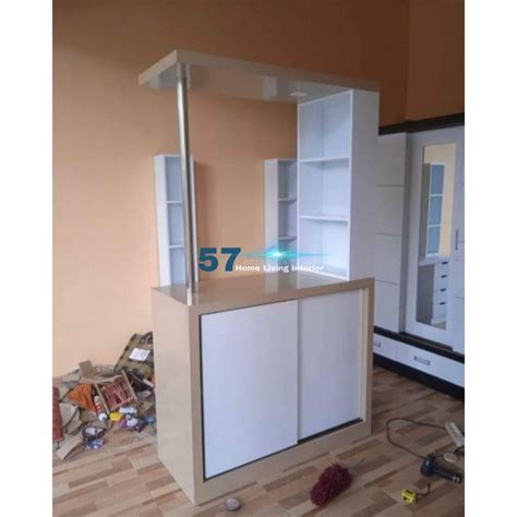 Jual Meja Bar Minimalis Meja Kafe Bahan Plywood HPL Free Desain Dan