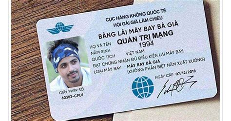 Cách làm bằng lái máy bay bà già Chế ảnh bằng lái máy bay bà già