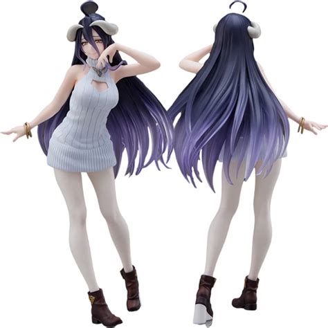21cm Overlord Albedo Anime Figure Sexy Dress Albedo Action Figure Ainz Ooal Gown Figurine Pvc